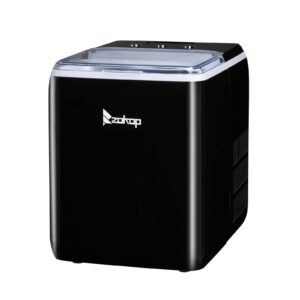 na 120v 150w 44lbs/20kg/24h ice maker black plastic transparent cover/display commercial/household