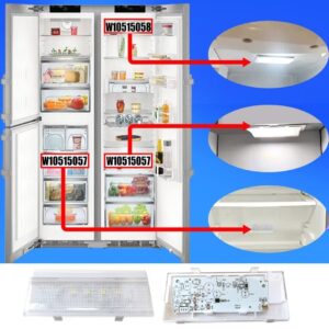 WPW10515057 (AP6022533) W10515057 3021141 PS11755866 W10398007 LED Light Replacement for WRS322FDAW03 REFRIGERATOR