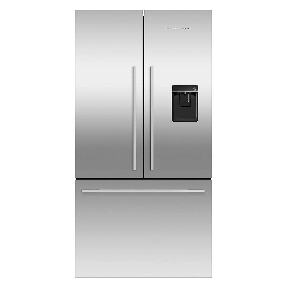 RF170ADUSX4N 32"" Freestanding French Door Refrigerator with Built-In Ice Maker Sabbath Mode 16.9 cu. ft. Total Capacity and 3 Adjustable Glass Shelves in EZKleen Stainless Steel