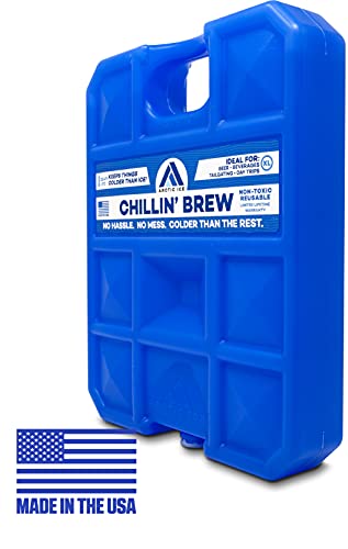 ARCTIC ICE Chillin' Brew Series, Long Lasting Reusable Ice Pack, Blue, XX-Large, 10 lb.