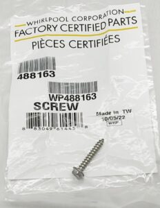 wp488163 refrigerator/appliance screw - new - genuine oem - am 1-3-5 - ea240118