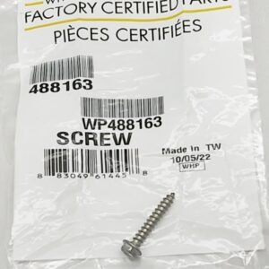 WP488163 Refrigerator/Appliance Screw - New - Genuine OEM - AM 1-3-5 - EA240118