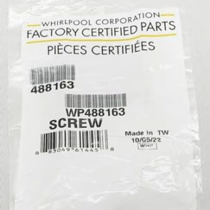 WP488163 Refrigerator/Appliance Screw - New - Genuine OEM - AM 1-3-5 - EA240118