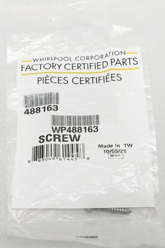 WP488163 Refrigerator/Appliance Screw - New - Genuine OEM - AM 1-3-5 - EA240118