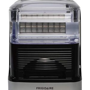 Frigidaire EFIC229-VCM FRIGIDAIRE-33LBS per day Square Clear Cube COMPACT ICE MAKER-Viewing Window-Silver, Standard