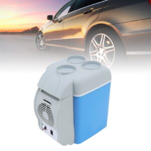 Gugxiom 12V Personal Thermoelectric Cooler/Warmer, 7.5L DC Portable Refrigerators, Mini Car Fridge, for Skincare, Beverage, Food, Cosmetics, Home, Dorm, Office and Car