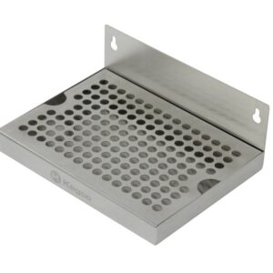 "Kegco SEWM-86 8"" Wall Mount Drip Tray - No Drain", Stainless Steel (1)