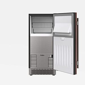 Avallon AIMG151GSSIRH 15 Inch Wide 26 Lbs. Built-in/Free Standing Ice Maker with 56 Lbs. Daily Ice Production and Wash Mode