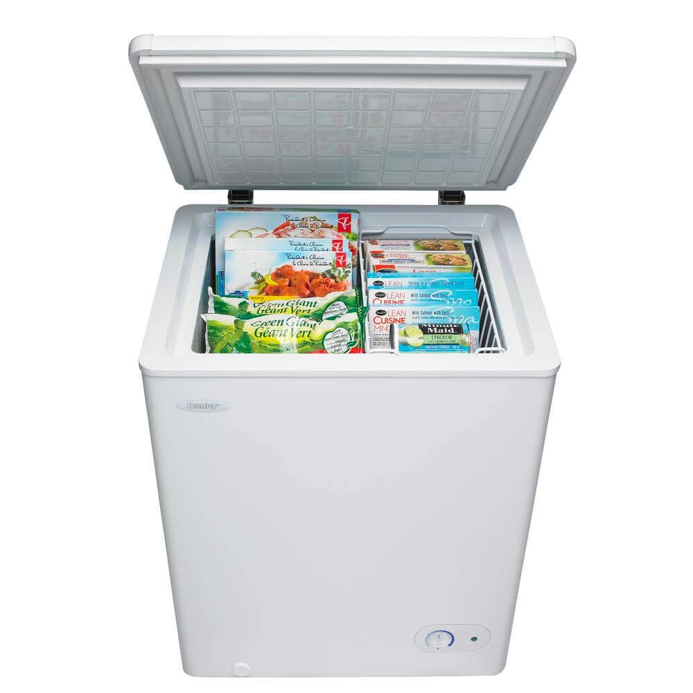 3.8 Cu.Ft. Chest Freezer, 1 Basket, Up Front Temperature Control