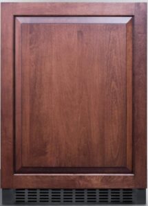 summit spr627osif beverage refrigerator, brown