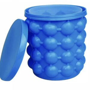 AGGPO The Ultimate Ice Bucket Maker - Ice Maker and Ice Bucket - Blue Silicone Ice Cube Tray Maker - As Seen on Tik Tok - Ice Maker and Storage