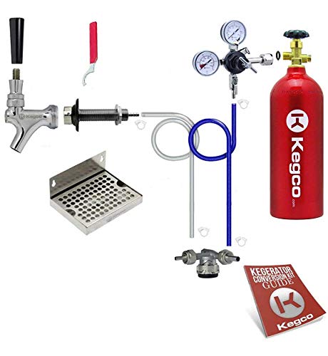 Kegco Door Mount Kegerator Conversion Kit, Single Faucet, None