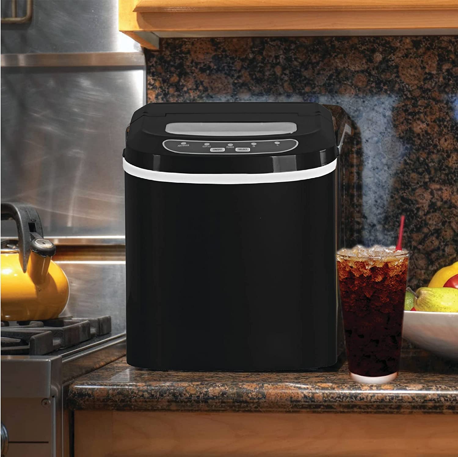 EJFC 26lb. Portable Countertop Ice maker, Black