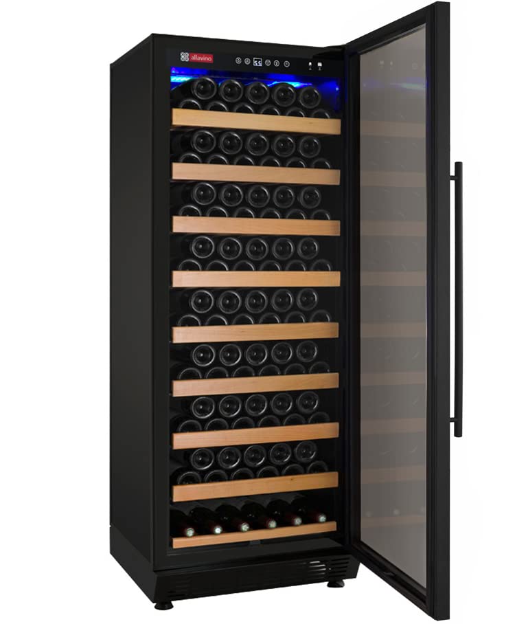 Allavino 24" Wide Vite II Tru-Vino 99 Bottle Dual Zone Stainless Steel Right Hinge Wine Refrigerator