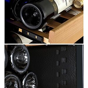 Allavino 24" Wide Vite II Tru-Vino 99 Bottle Dual Zone Stainless Steel Right Hinge Wine Refrigerator