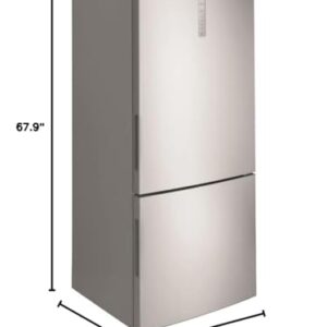 Haier HRB15N3BGS 15 cu. ft. Bottom Mount Refrigerator with Quick Cool and Quick Freeze in Stainless Steel