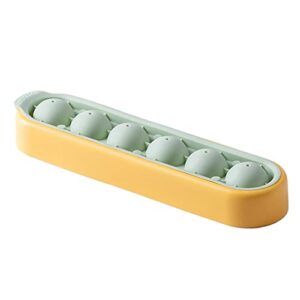 wsklinft ice ball maker leak-proof strong construction wide application ice cube tray for party yellow