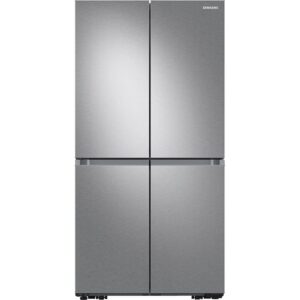 samsung 23 cu ft smart counter depth 4-door flex refrigerator w/ autofill water pitcher, dual ice maker, energy star certified, rf23a9071sr/aa, fingerprint resistant stainless steel