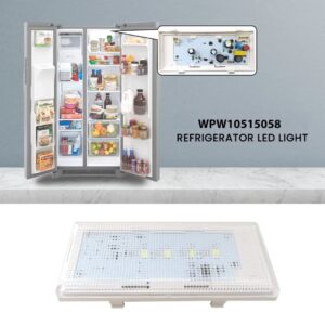 WPW10515058 (AP6022534) replaces W10515058 3021142 PS11755867 Refrigerator Freezer Led Light Replacement for WRS325FDAB01 REFRIGERATOR