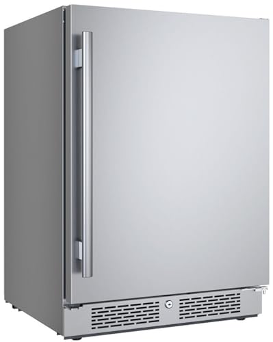 Avallon AFR242SSODRH 24 Inch Wide 5.66 Cu. Ft. Built-In Compact Outdoor Refrigerator with Right Hinge