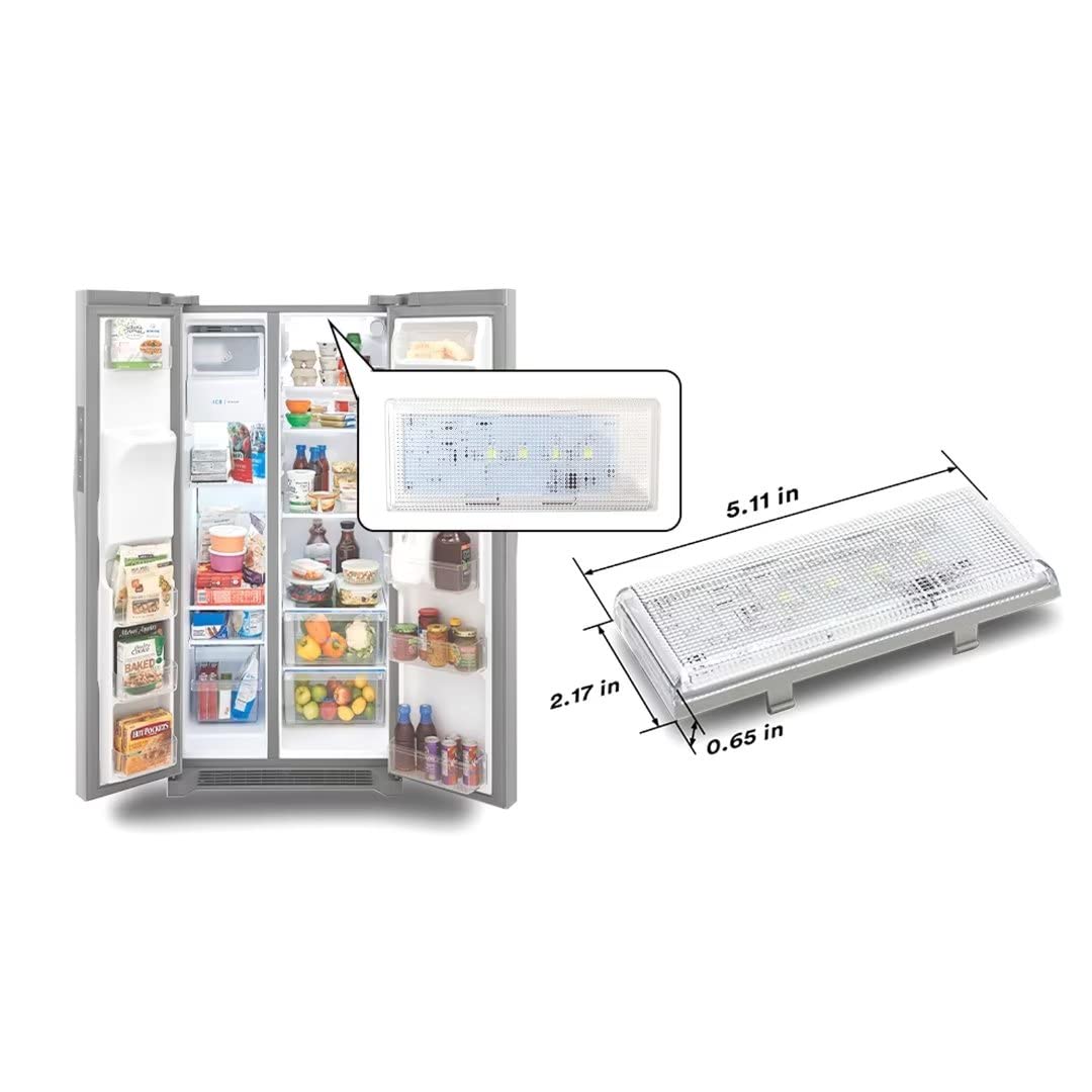 WPW10515058 (AP6022534) replaces W10515058 3021142 PS11755867 Refrigerator Freezer Led Light Replacement for WRS322FDAB05 REFRIGERATOR