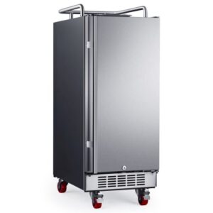 edgestar br1500ss 15" built-in kegerator conversion refrigerator - stainless steel