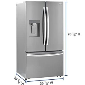 Winia 31 cu.ft French Door Refrigerator with Ice & Water Dispenser, Energy Star, Stainless Steel (WZBHD31ATE)