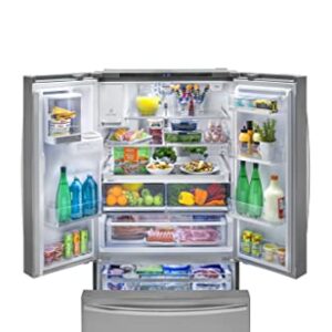 Winia 31 cu.ft French Door Refrigerator with Ice & Water Dispenser, Energy Star, Stainless Steel (WZBHD31ATE)