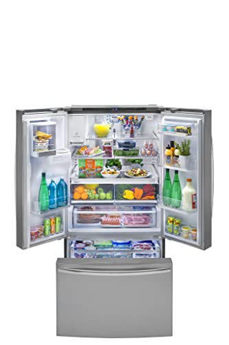 Winia 31 cu.ft French Door Refrigerator with Ice & Water Dispenser, Energy Star, Stainless Steel (WZBHD31ATE)