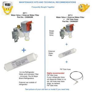 GLOB PRO SOLUTIONS PS11755667 AP6022334 W10420082 CKD1436 Refrigerator Water Valve Replacement for and compatible with Whirlpool Maytag Heavy DUTY