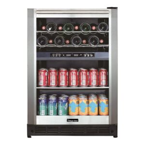 magic chef dual-zone built-in wine and beverage center