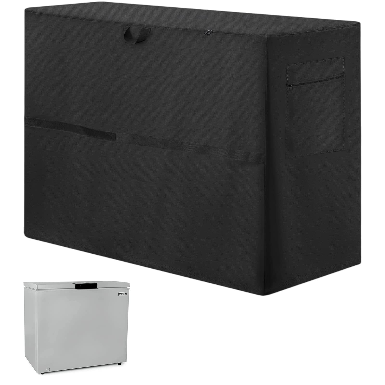 Vohunt Chest Freezer Cover,Outdoor & Indoor Deep Freezer Cover,Whterproof Dustproof Freezers Cover for Compact Chest Freezer 7.0 Cubic Feet Freezer Cover(32.6’’L x 22’’W x 34’’H)