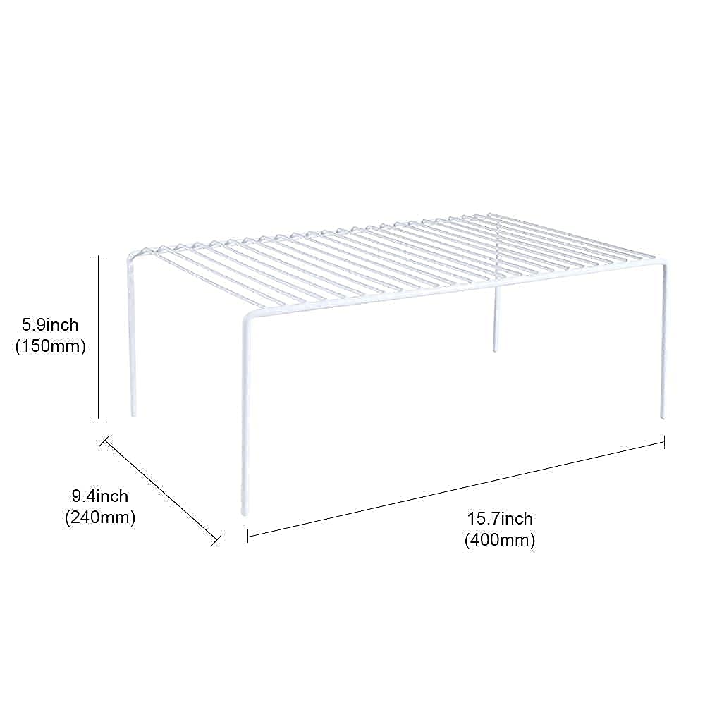 iPEGTOP 2 Pack Large (15.7 x 9.4 Inch) Freezer Cabinet Storage Shelf Rack & Deep Refrigerator Freezer Baskets.