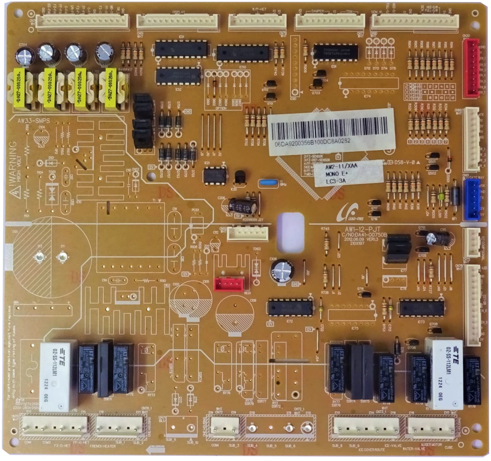 CoreCentric Remanufactured Refrigerator Electronic Control Board Replacement for Samsung da92-00356b