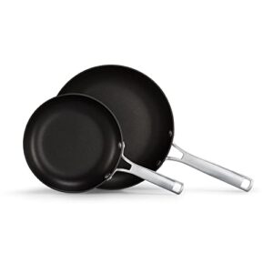 calphalon classic hard-anodized nonstick frying pan set, 8-inch and 10-inch frying pans