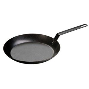 lodge crs12 carbon steel skillet, pre-seasoned, 12-inch