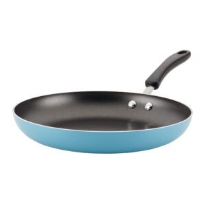 farberware cookstart diamondmax nonstick frying pan/skillet, dishwasher safe, 12 inch - aqua