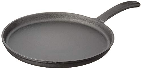 Jim Beam 10.5" Pre Seasoned Cast Iron Skillet for Grill, Gas, Oven, Electric, Induction and Glass, Black