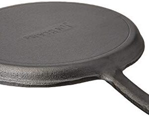 Jim Beam 10.5" Pre Seasoned Cast Iron Skillet for Grill, Gas, Oven, Electric, Induction and Glass, Black