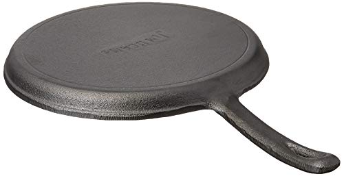 Jim Beam 10.5" Pre Seasoned Cast Iron Skillet for Grill, Gas, Oven, Electric, Induction and Glass, Black