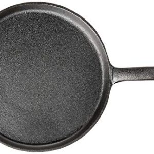 Jim Beam 10.5" Pre Seasoned Cast Iron Skillet for Grill, Gas, Oven, Electric, Induction and Glass, Black