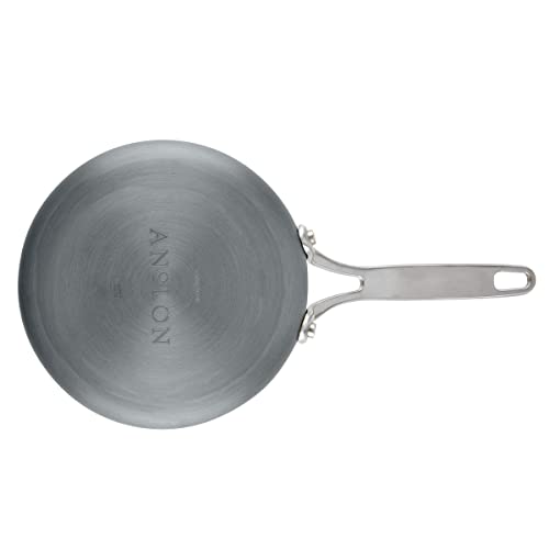 Anolon Hard Anodized Nonstick Mini Skillet/Frying/Egg Pan, Stainless Steel Handle, (6.5"), Gray