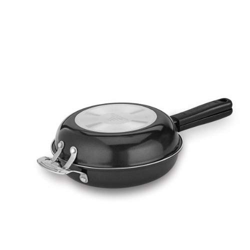 Cuisinart FP2-24BK 10-inch Nonstick Set Frittata Non-Stick Sauce Pan, Black/Stainless Steel