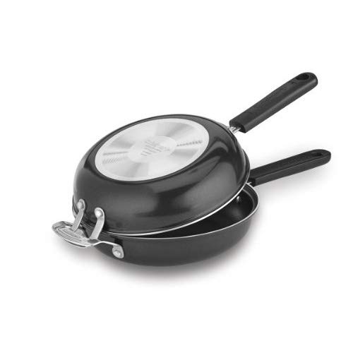 Cuisinart FP2-24BK 10-inch Nonstick Set Frittata Non-Stick Sauce Pan, Black/Stainless Steel