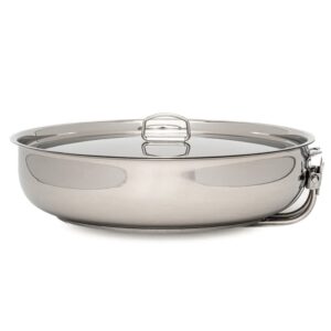 The Pathfinder School Stainless Steel Folding Skillet and Lid