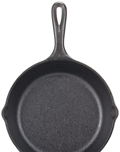 Lodge 10 Inch Cast Iron Chef Skillet. Pre-Seasoned Cast Iron Pan with Sloped Edges for Sautes and Stir Fry.