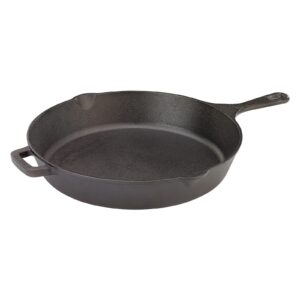 mercer culinary pre-seasoned cast iron skillet, 12-inch