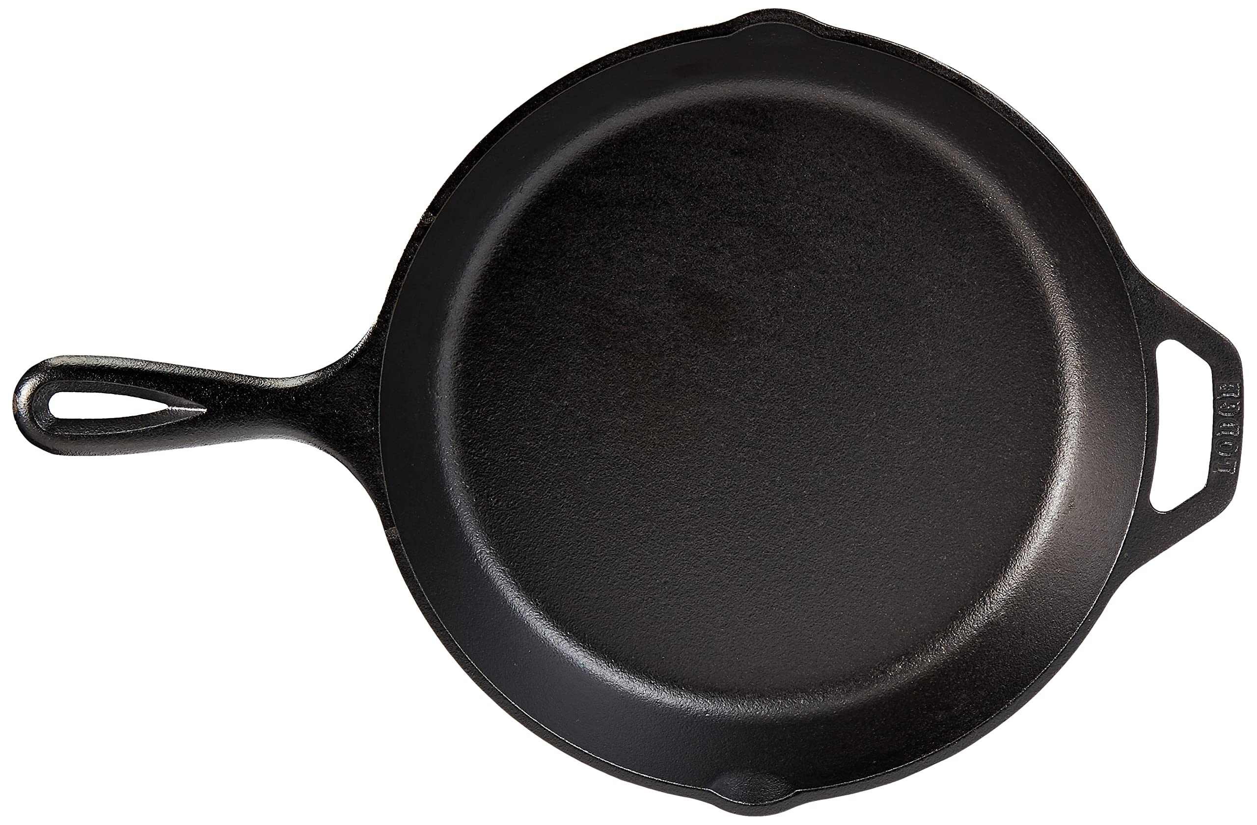 Lodge 6-1/2 Inch Cast Iron Pre-Seasoned Skillet – Signature Teardrop Handle - Use in the Oven, on the Stove, on the Grill, or Over a Campfire, Black & ASHHM41 Mini Silicone Hot Handle Holder, Red