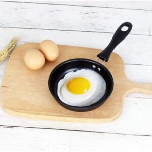 reiliva Egg Frying Pan Mini Nonstick Pan for Frying Eggs Pancake Skillets Omelet Pan 4.7-inch