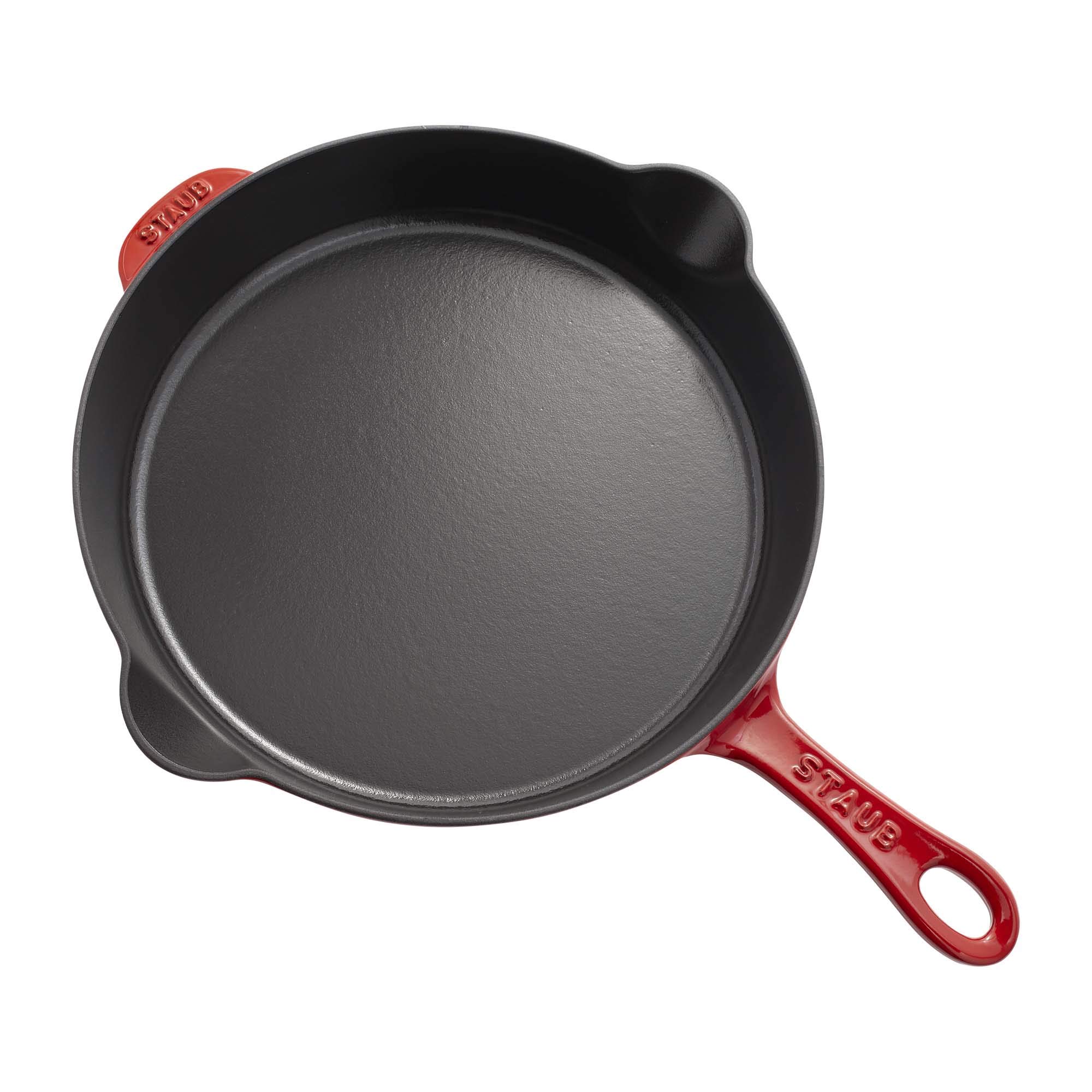 Staub Cast Iron 11-inch Traditional Skillet - Cherry, Made in France